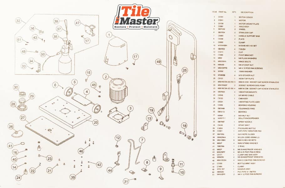 Buy TileMaster Replacement Bolt Part No 21 Online | UK Store | The Tile ...