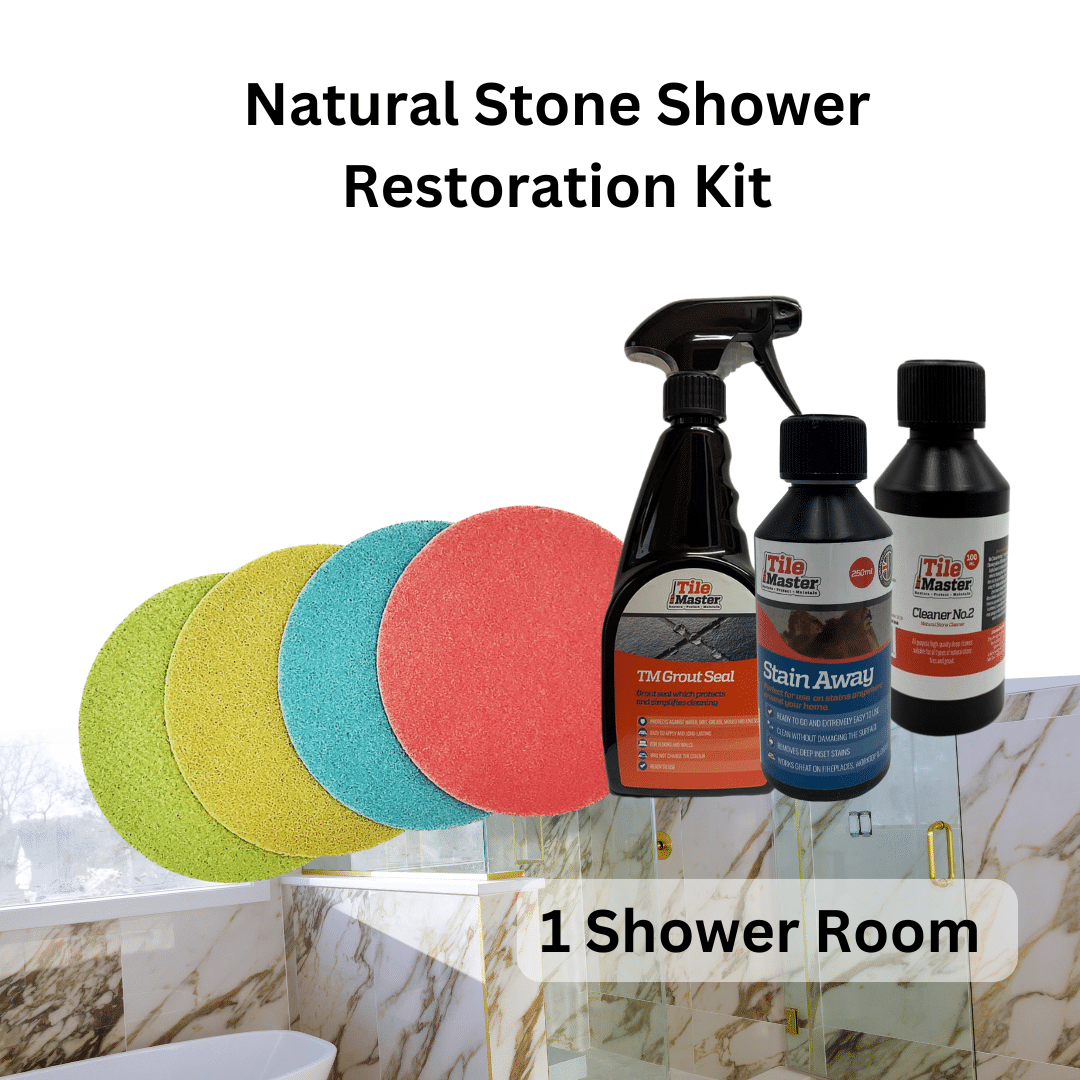 Buy Natural Stone Shower Restoration Kit (Marble • Travertine ...